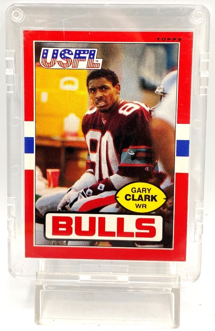 1985 Topps USFL Rookie Gary Clark Card #49 (Vintage USFL "Rookie" Wide ...