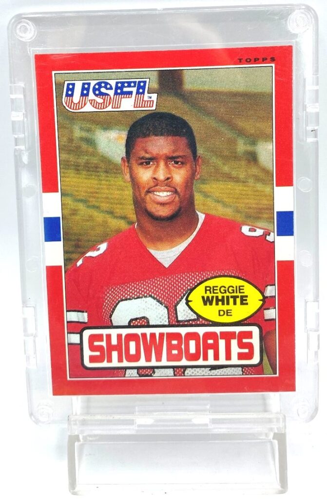 1985 Topps USFL Rookie Reggie White Card #75 (Vintage USFL "Rookie ...