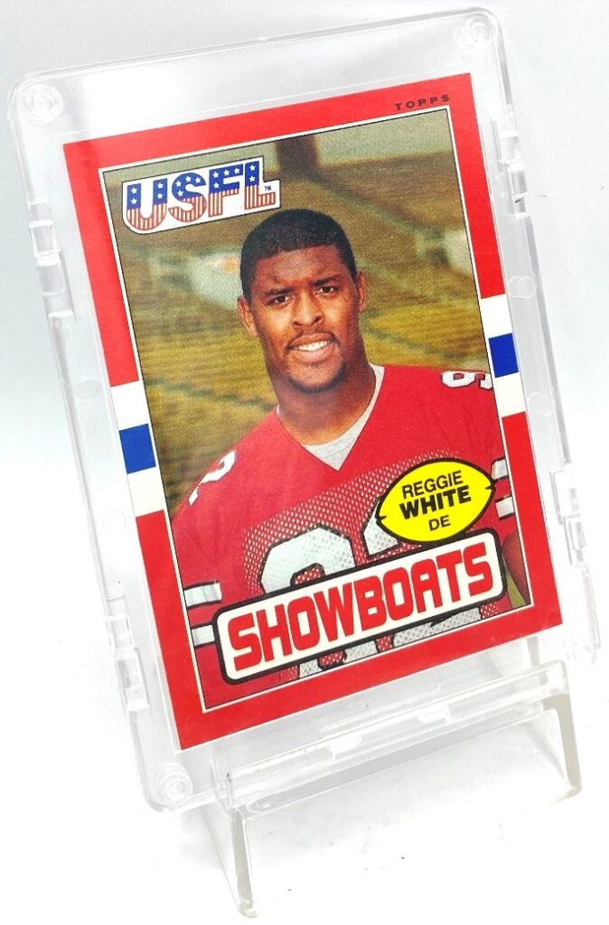1985 Topps USFL Rookie Reggie White Card #75 (Vintage USFL "Rookie ...