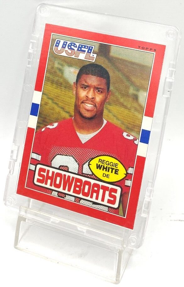 1985 Topps USFL Rookie Reggie White Card #75 (Vintage USFL "Rookie ...
