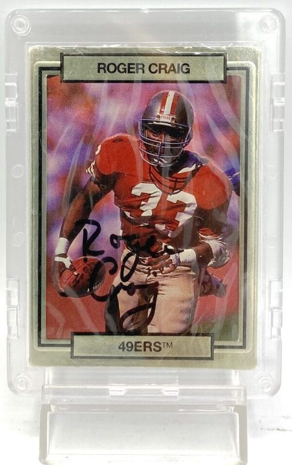 1990 Action Packed Autographed Card #242 Roger Craig (Vintage "Sports ...