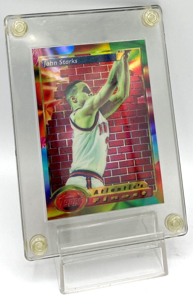1993-94 Topps Finest John Starks Card #95 (Vintage "Refractor" Atlantic ...