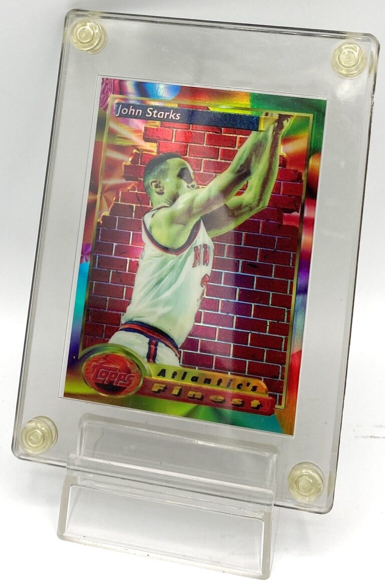 1993-94 Topps Finest John Starks Card #95 (Vintage "Refractor" Atlantic ...