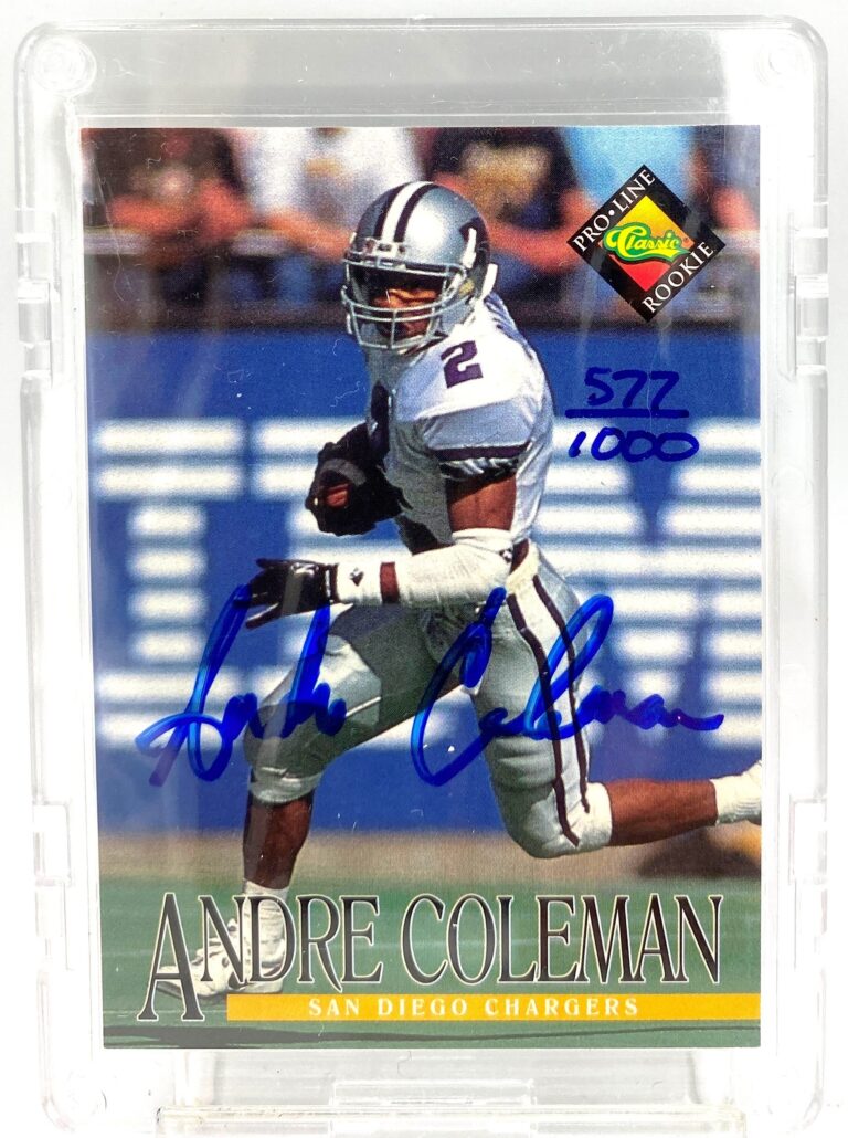 1994 Classic Pro-Line Rookie Andre Coleman "ROOKIE" (Congratulations-Vintage 1994 Limited ...