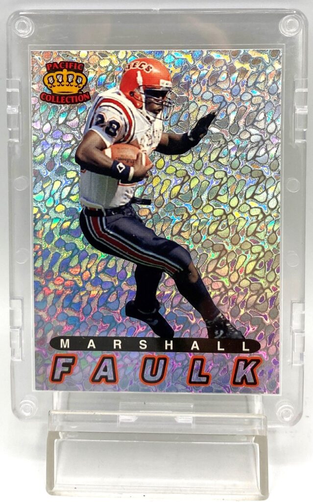 1994 Pacific Collection Prism Silver Marshall Faulk Card #39 (Vintage ...