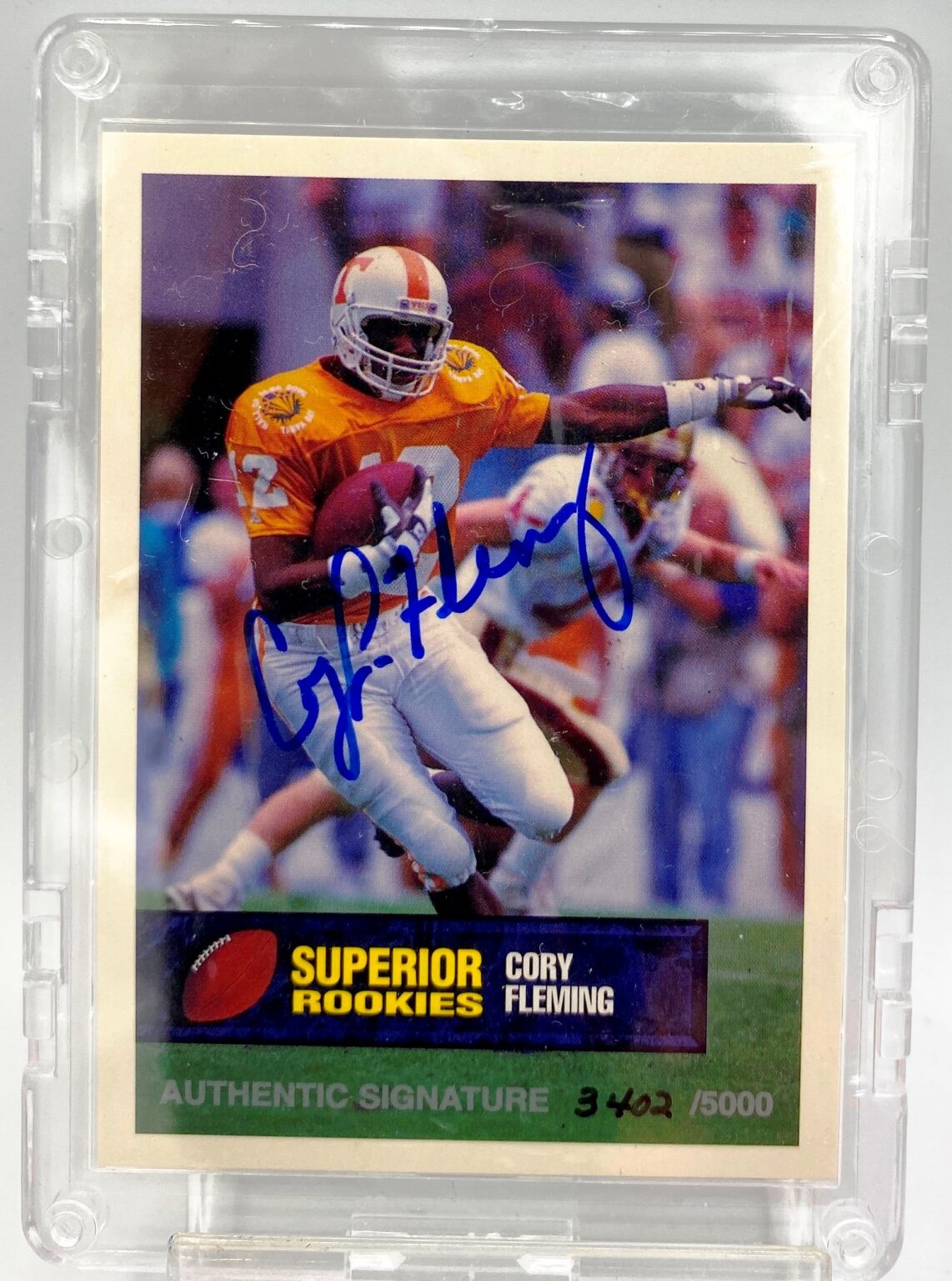 1994 Superior Rookies Cory Fleming Card #77 (Vintage Rookie Authentic ...