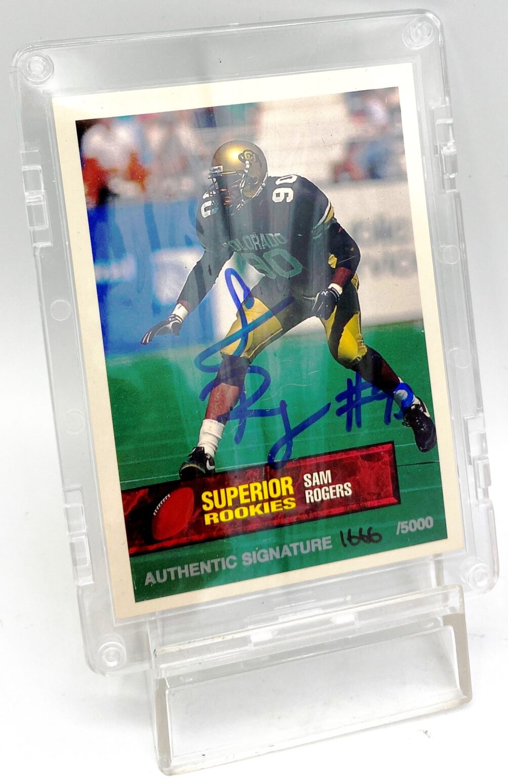 1994 Superior Rookies Sam Rogers Card #67 (Vintage Rookie Authentic ...