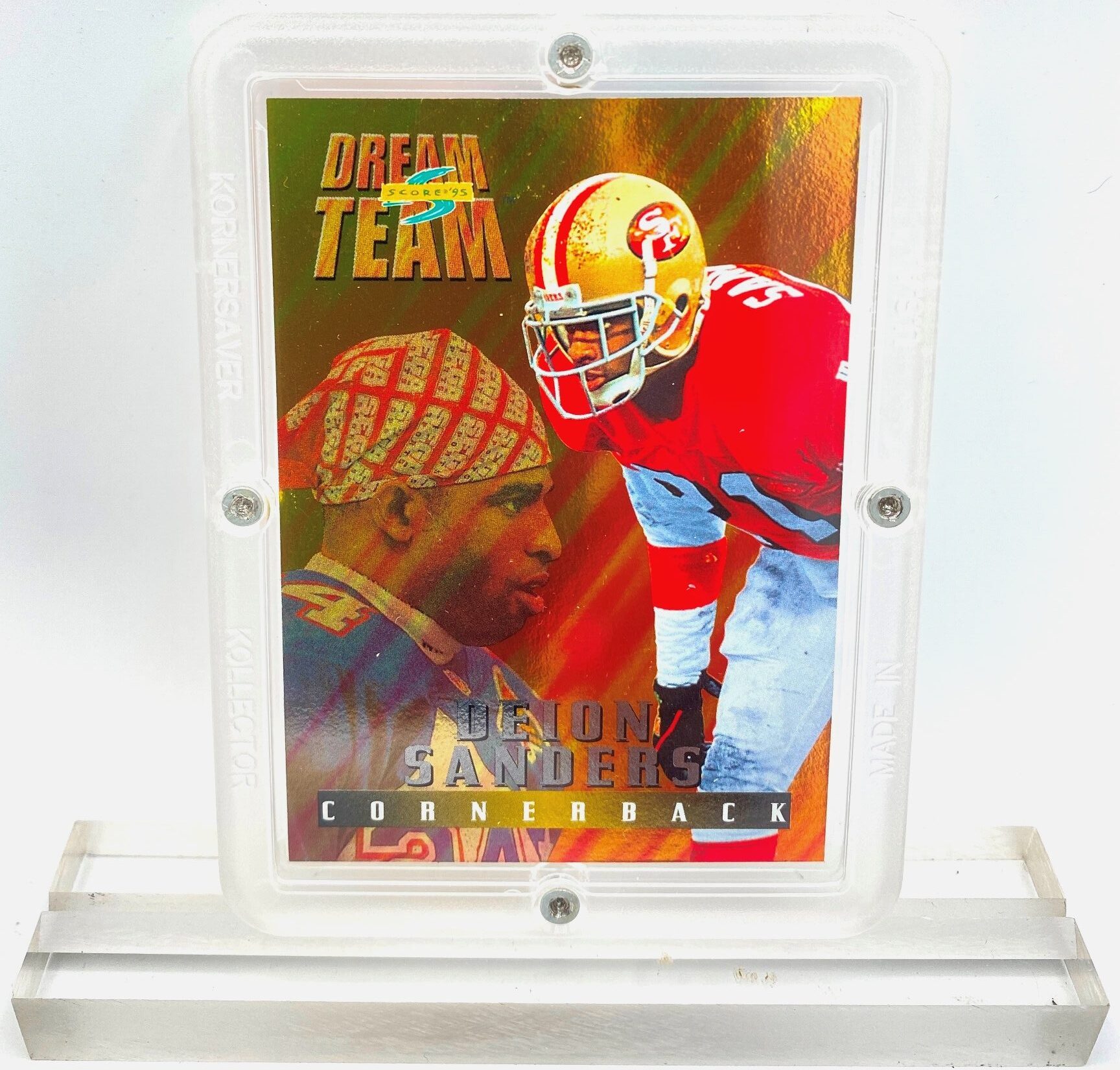 1995 Score '95 Dream Team Deion Sanders Card #DT9 (Vintage Chrome Foil ...