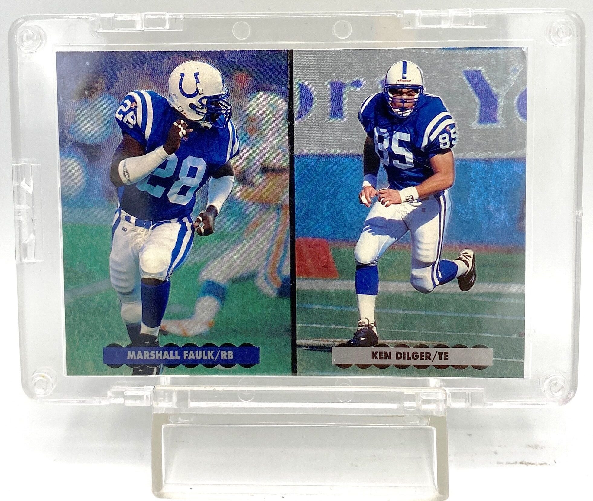 1996 Upper Deck Indianapolis Colts Silver Helmet Collection Card #AE1 ...