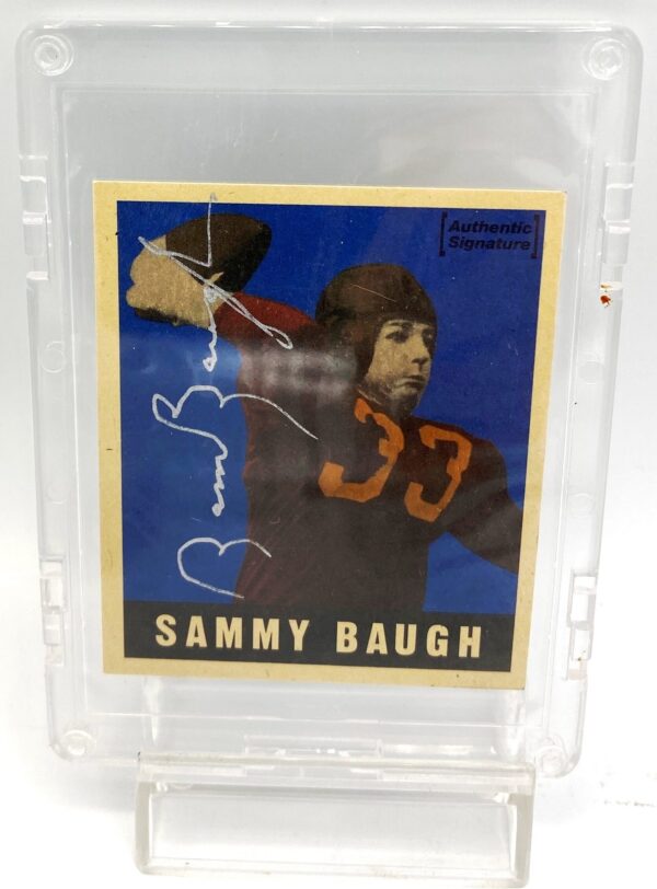 1997 Leaf Reproduction Edition Sammy Baugh Autographed Card #24 of 24 ...