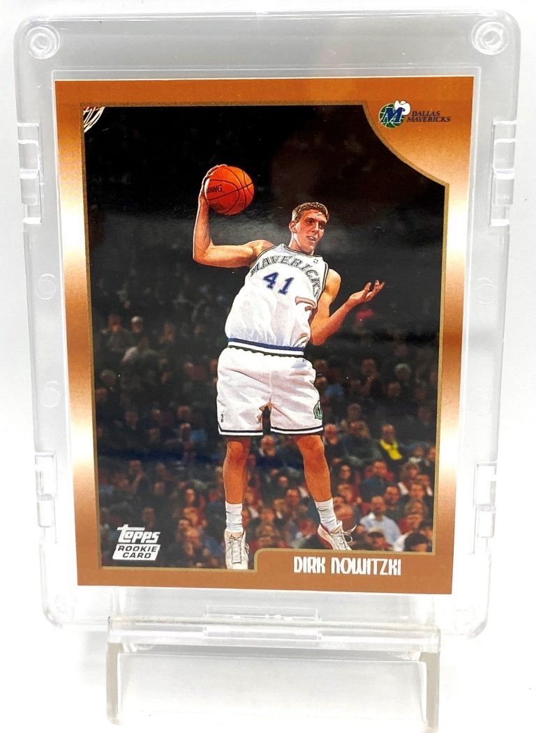 1998-99 Topps Rookie Card! Vintage Dirk Nowitzki ("Silver Script Print ...