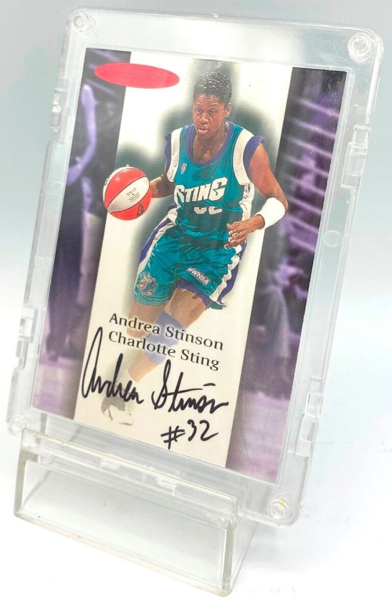 2000 Fleer Autographics WNBA Andrea Stinson Rookie Autograph Card