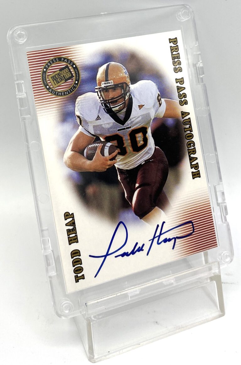 2001 Press Pass Signature Edition Todd Heap Autographed Card #2001 RC1 ...