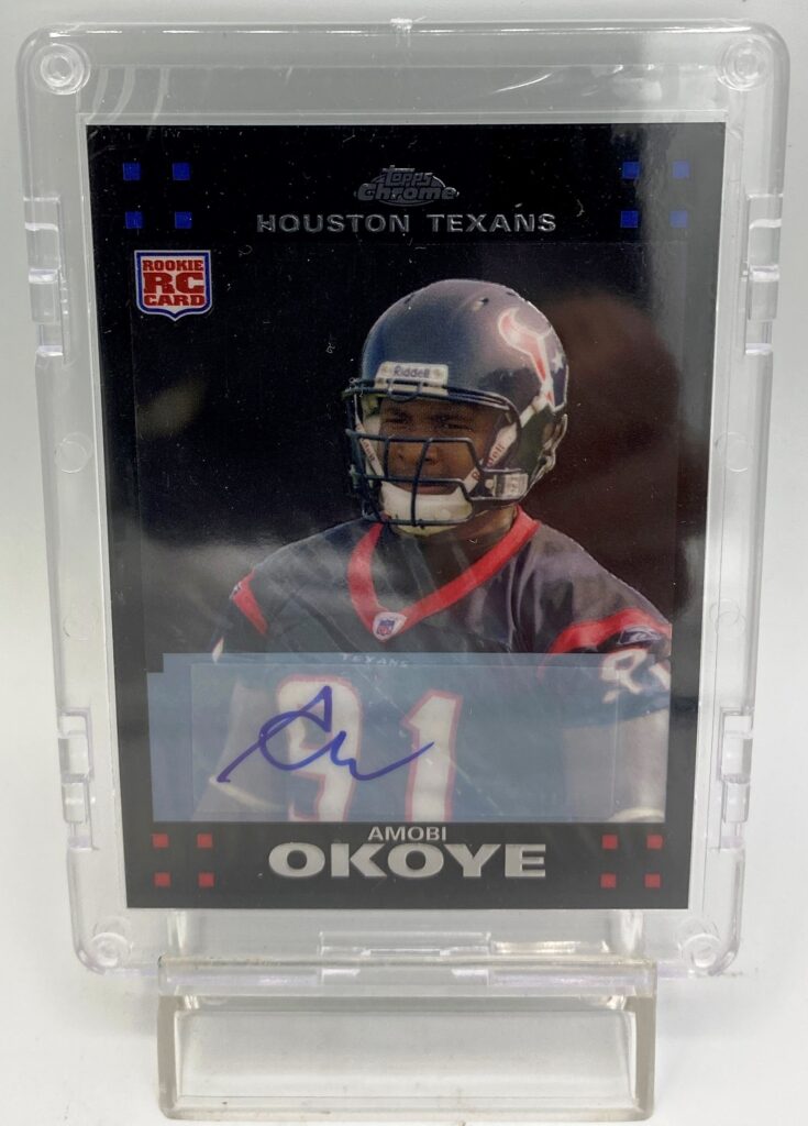 2007 Topps Chrome Prime Autograph Amobi Okoye RC#TC226 Exclusive