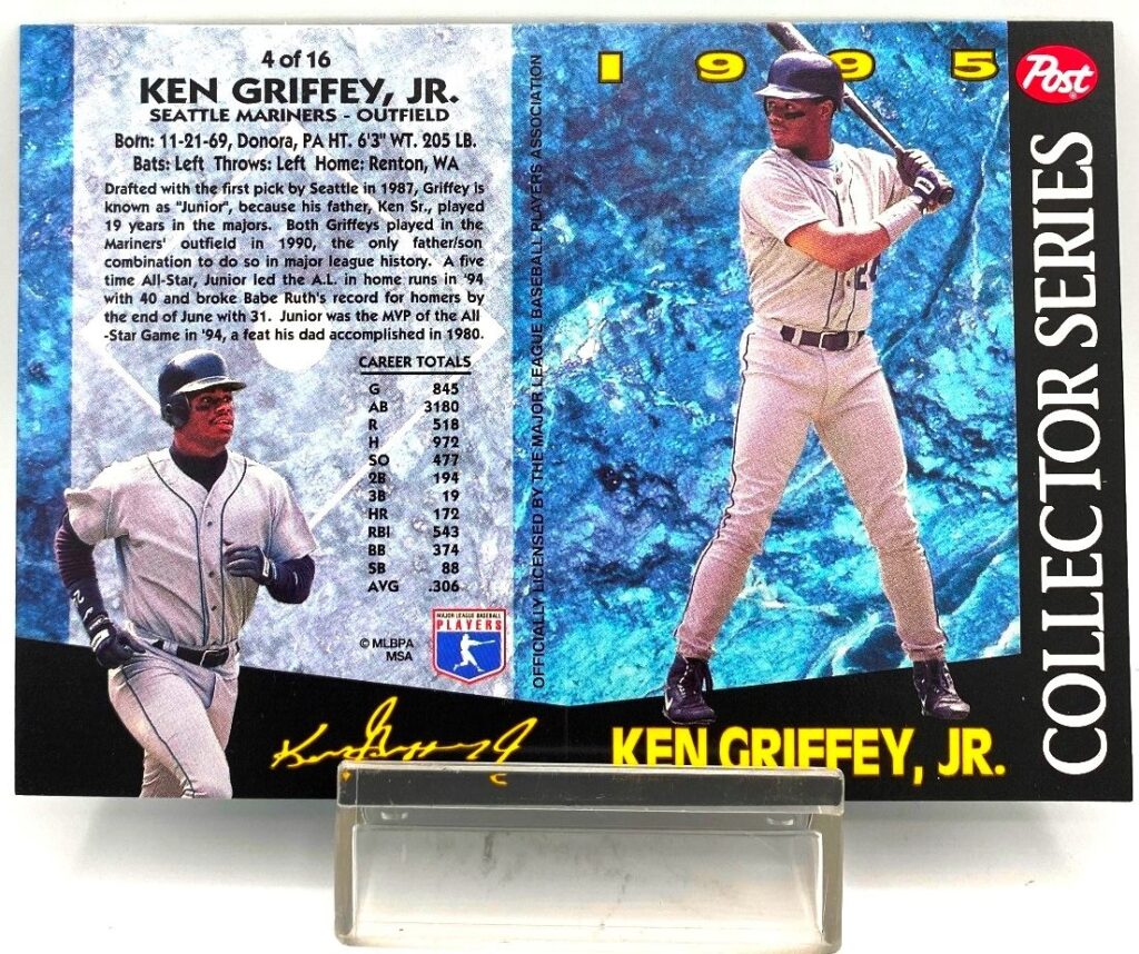 1995 Post Collector Series Major League Baseball Vintage Authentic 16 ...