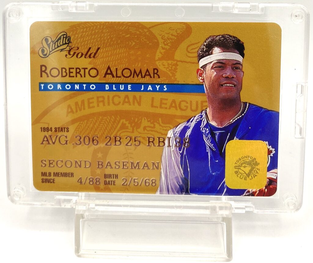 1995 Studio Gold Insert Card #17 of 50 Roberto Alomar (Vintage ...