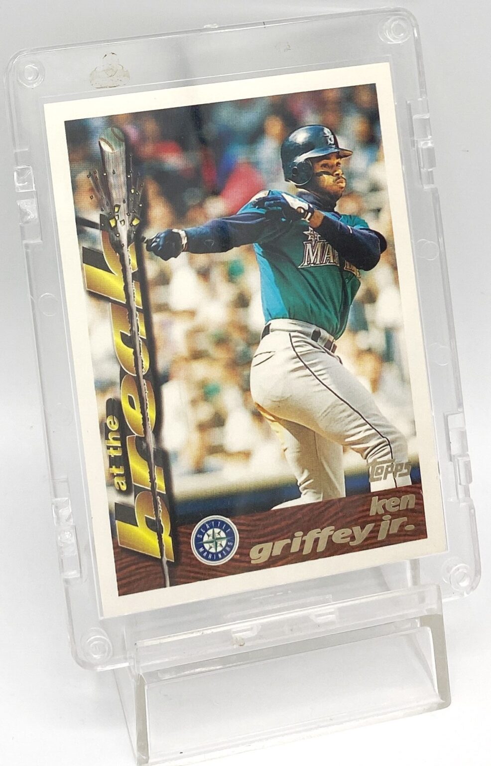 1995 Topps At The Break Card #2 Ken Griffey Jr (Vintage Silver Script ...