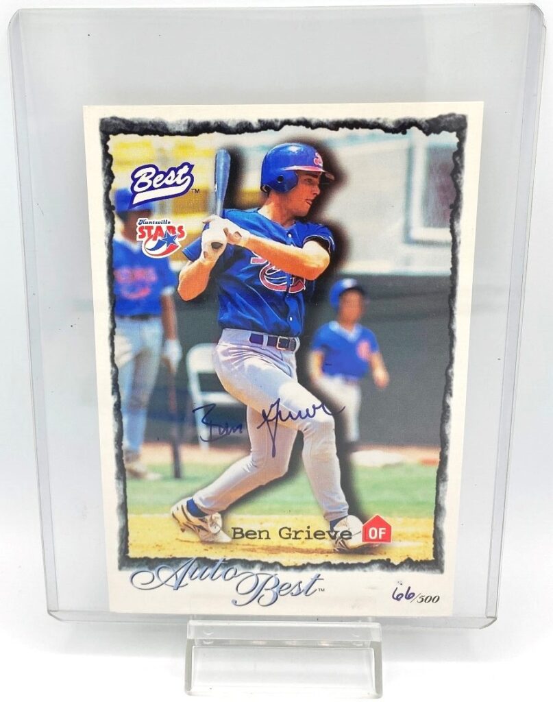 1997 Best (Auto Best) Ben Grieve Autograph Ltd Ed #66/500 Card