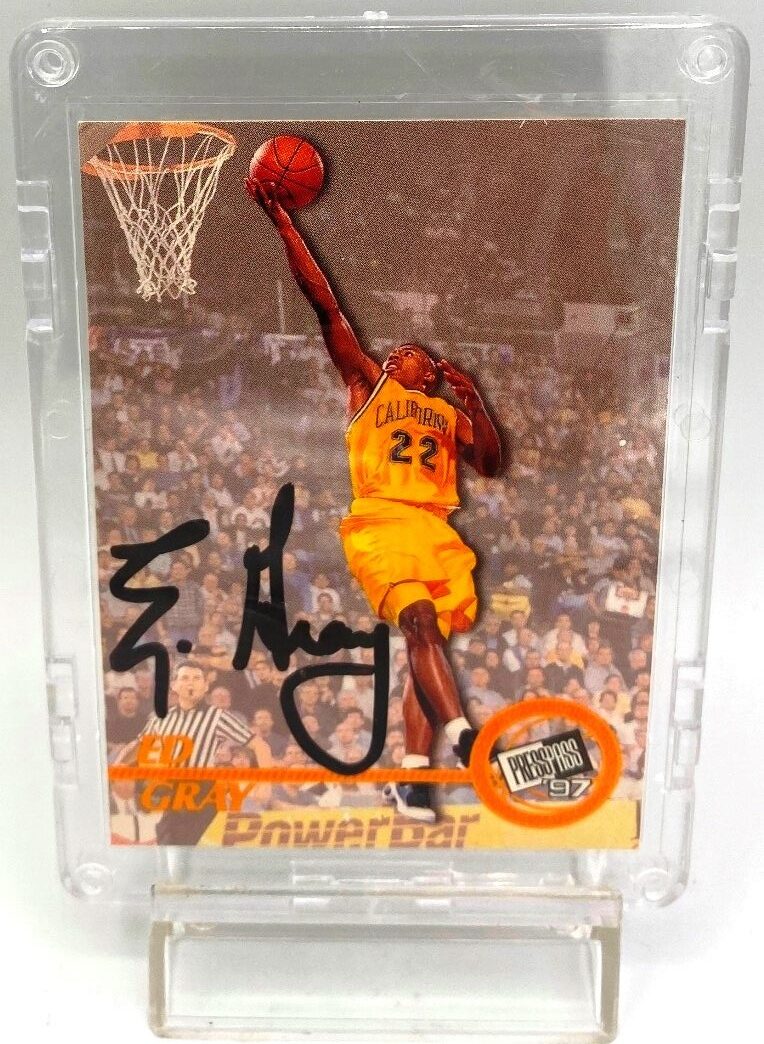 1997 Press Pass Authentic Rookie Ed Gray Auto Card (Vintage "Basketball ...