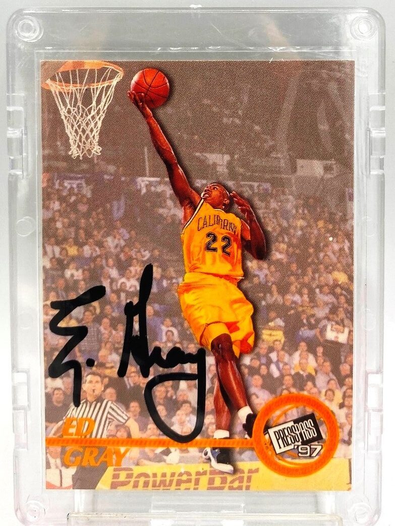 1997 Press Pass Authentic Rookie Ed Gray Auto Card (Vintage "Basketball ...