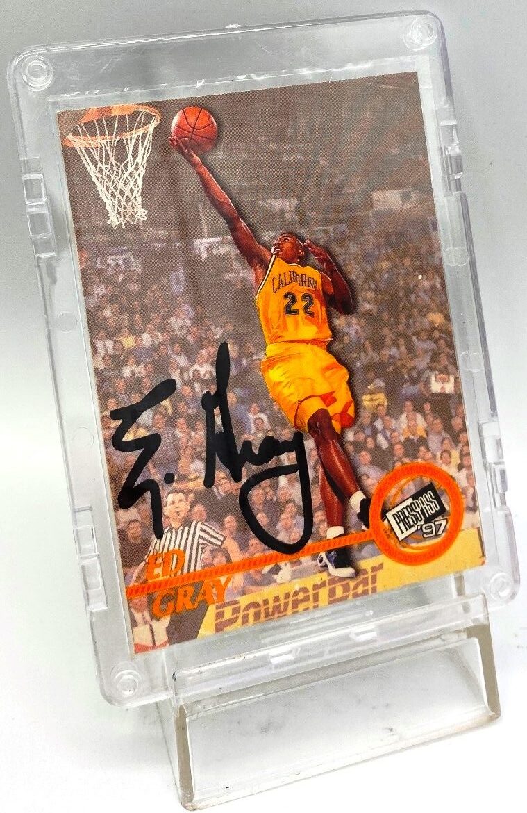 1997 Press Pass Authentic Rookie Ed Gray Auto Card (Vintage "Basketball ...