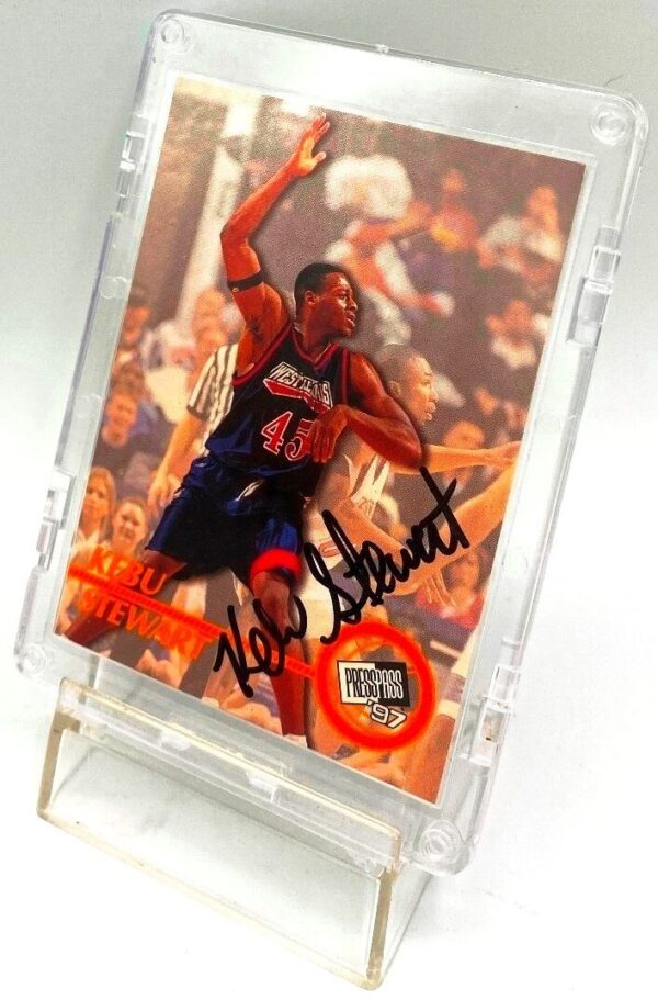 1997 Press Pass Authentic Rookie Kebu Stewart Auto Card (Vintage ...