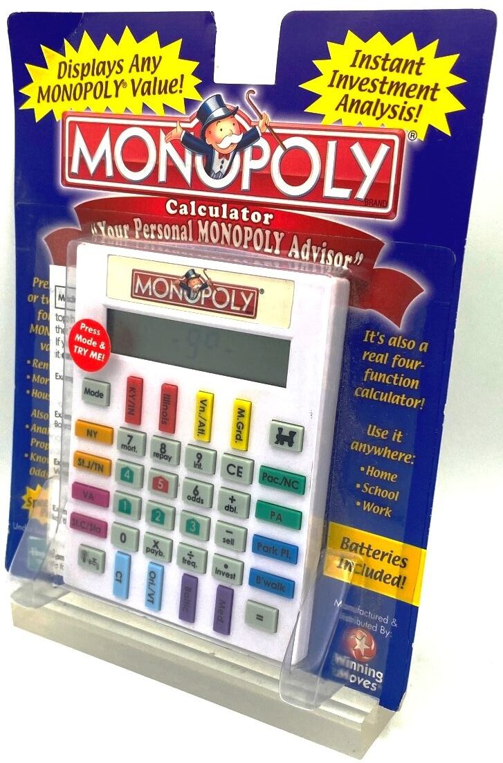 1999 Monopoly Calculator "Displays Instant Investment Value And ...