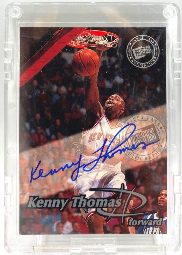 1999 Press Pass Authentics Rookie Kenny Thomas Auto Card (Vintage ...