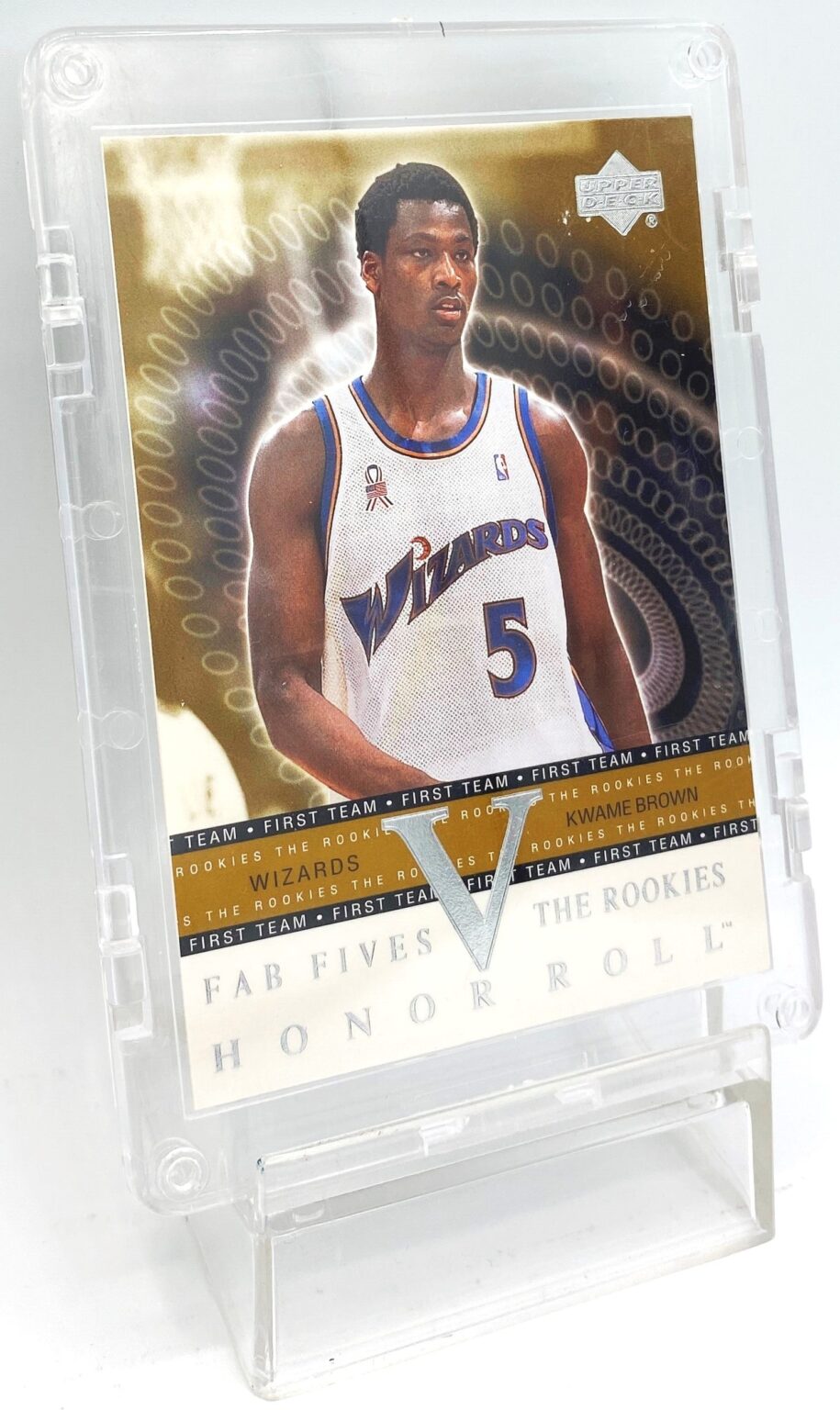 2001-02 Upper Deck Honor Roll Fab V The Rookies Card #F5-R5 Kwame Brown ...