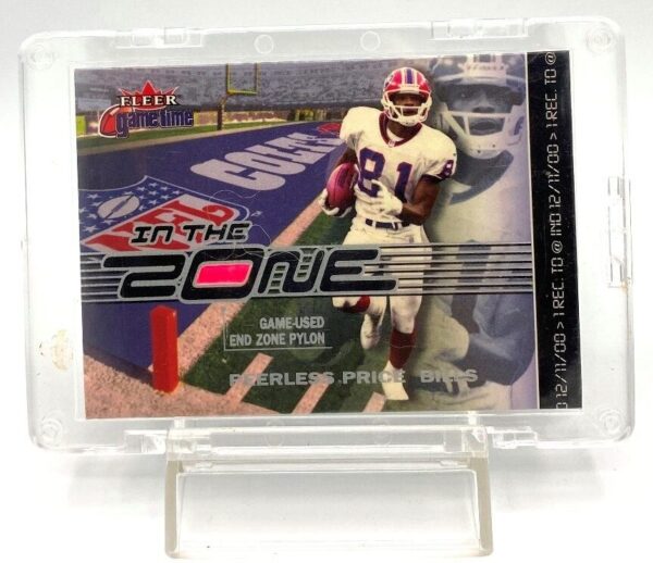2001 Fleer Game Time In The Zone Peerless Price Official Game Used End ...