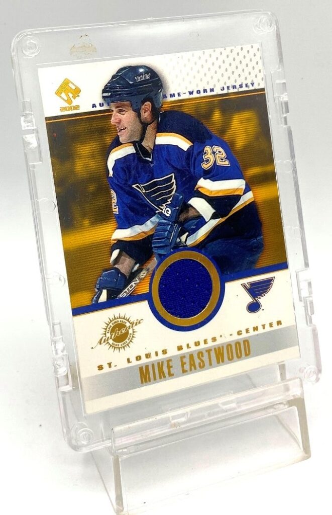 2002 Pacific Private Stock Mike Eastwood Authentic Game Used Gear Card ...