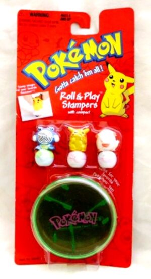 Pokémon Roll N Play Stampers Vintage Self Inking Stampers Set ("OPENED ...
