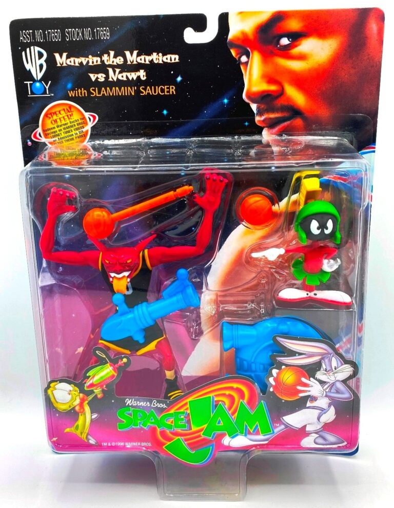 1996 Space Jam Marvin The Martian vs Nawt-Vintage Deluxe Set w/Slammin ...