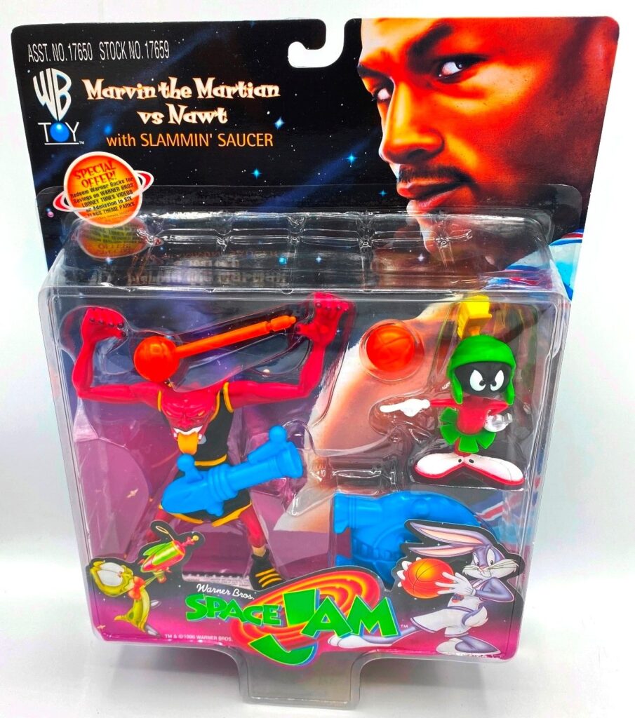 1996 Space Jam Marvin The Martian vs Nawt-Vintage Deluxe Set w/Slammin ...