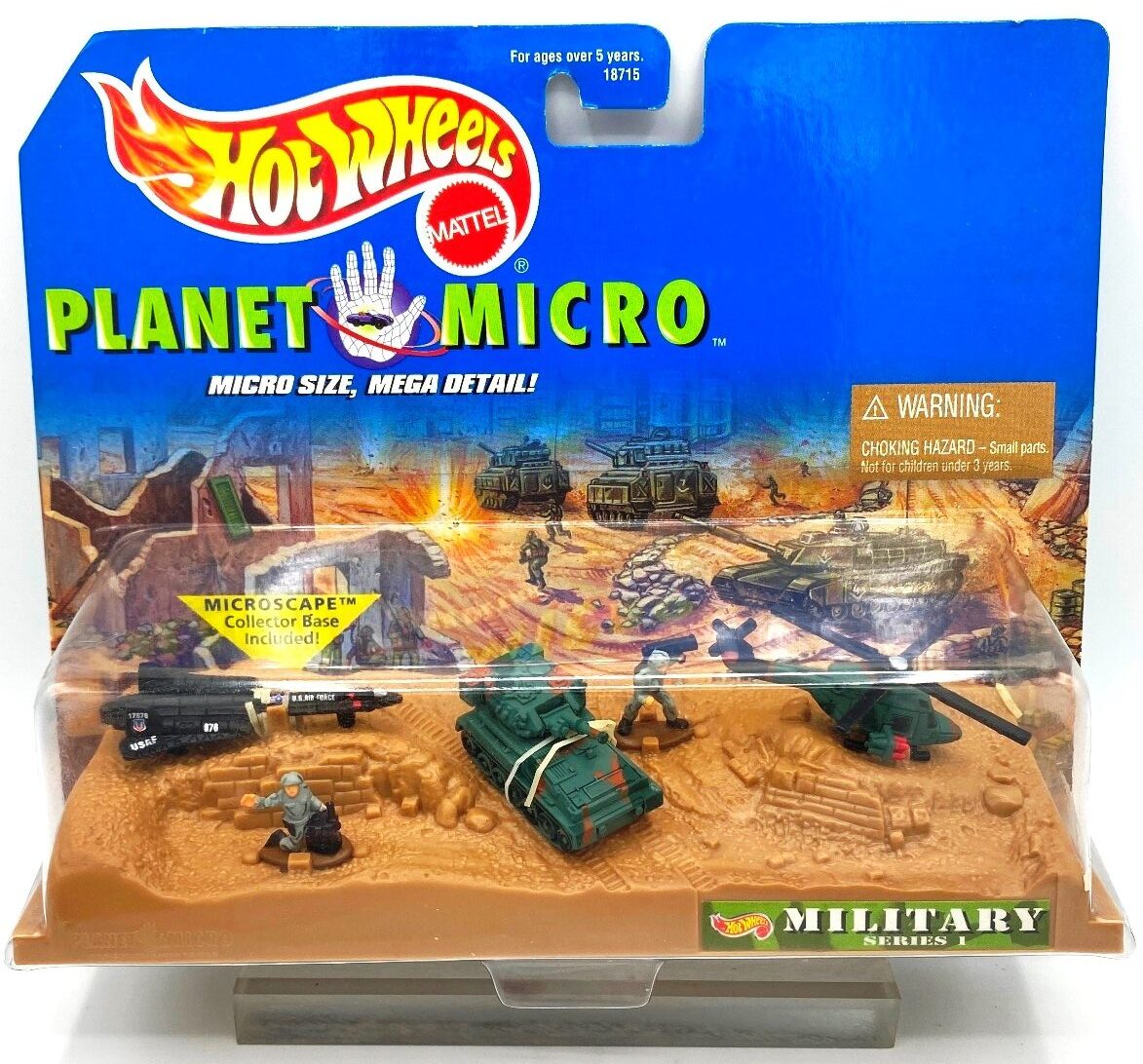 Planet Micro (MILITARY) 4 Of 9 Series-1 (Hotwheels-Multiple Pack Set 1: ...