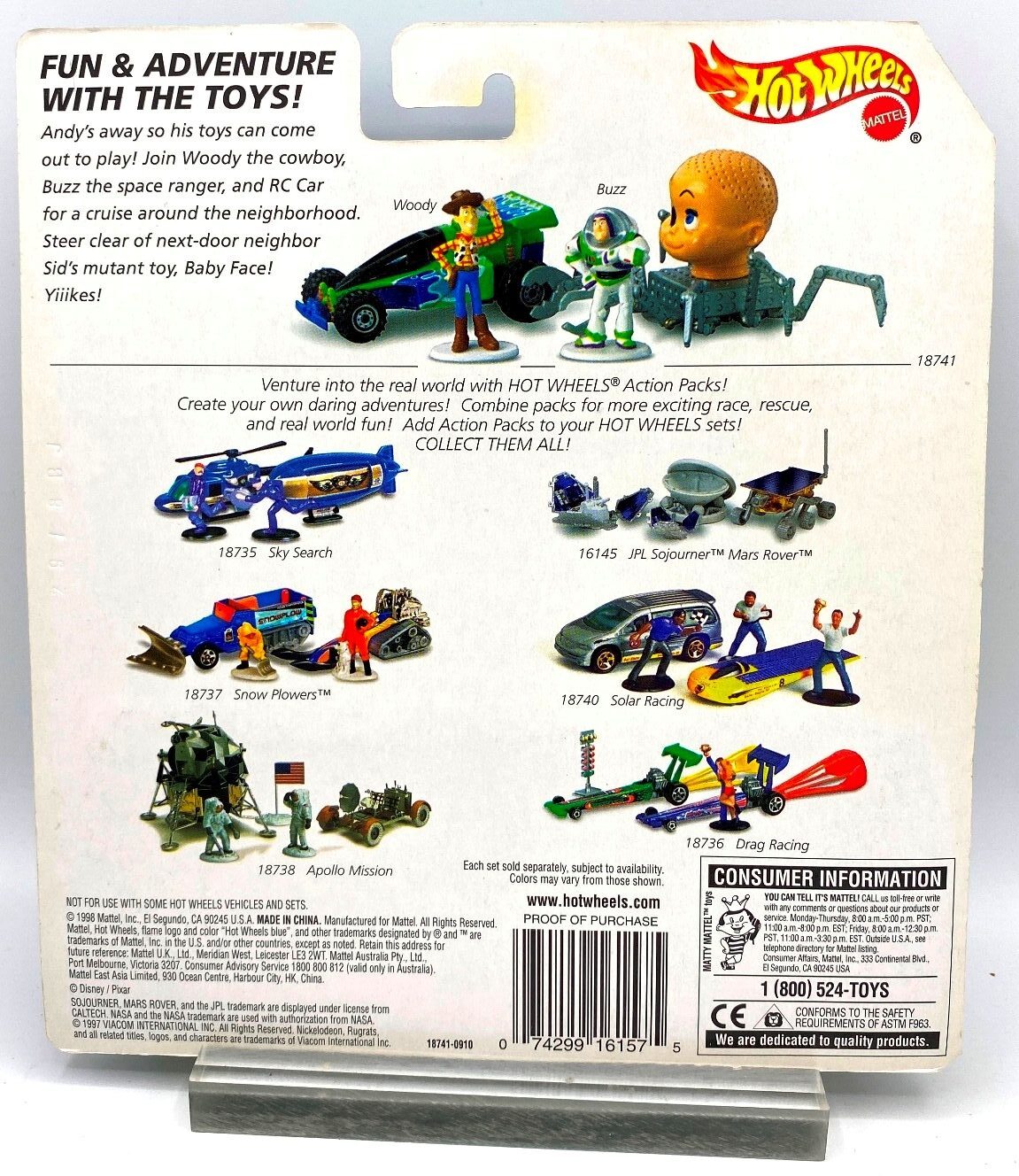 Action Pack (Toy Story) “Fun & Adventure With Toys!” (Hotwheels ...
