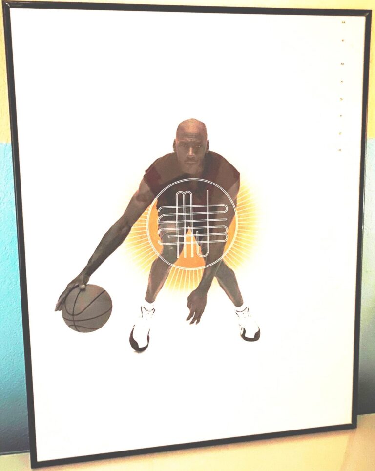 1996 Air Jordan The Master Michael Jordan Postal Cover (Framed)
