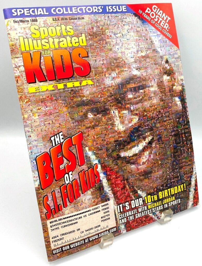 1999 SI KIDS Extra Collector's Issue Celebrate 9-pc Uncut Sheet