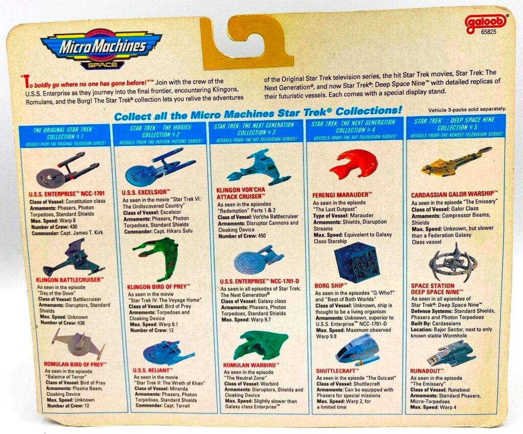 Star Trek Micro Machines The Next Generation (3-Pack The Original Scale ...