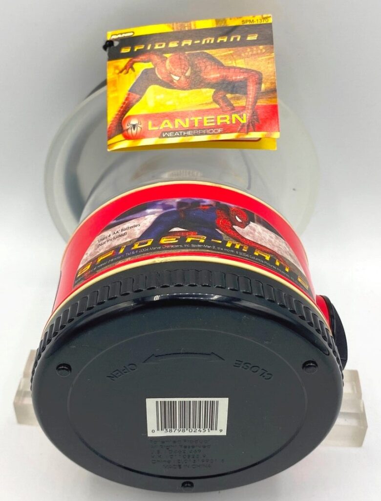 2004 Spider-Man Movie-2 (Weatherproof LANTERN "With Adjustable Stand ...
