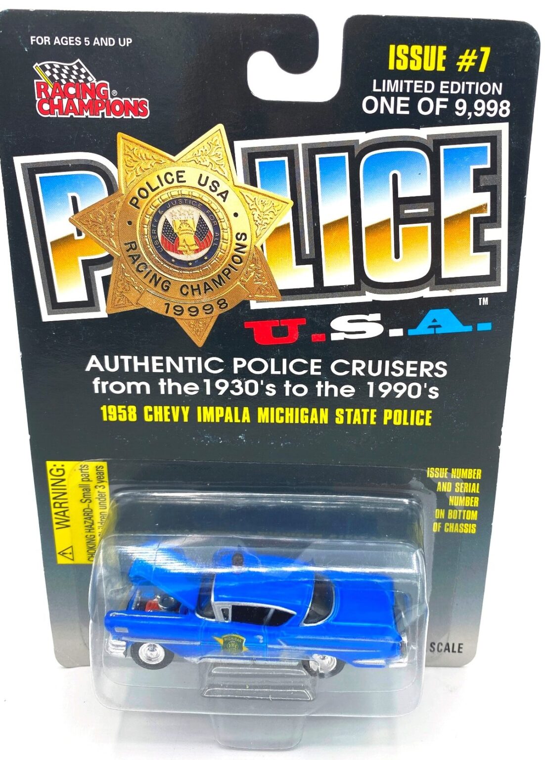 Police U.S.A. Authentic Police Cruisers 1958 Chevy Impala-Michigan ...