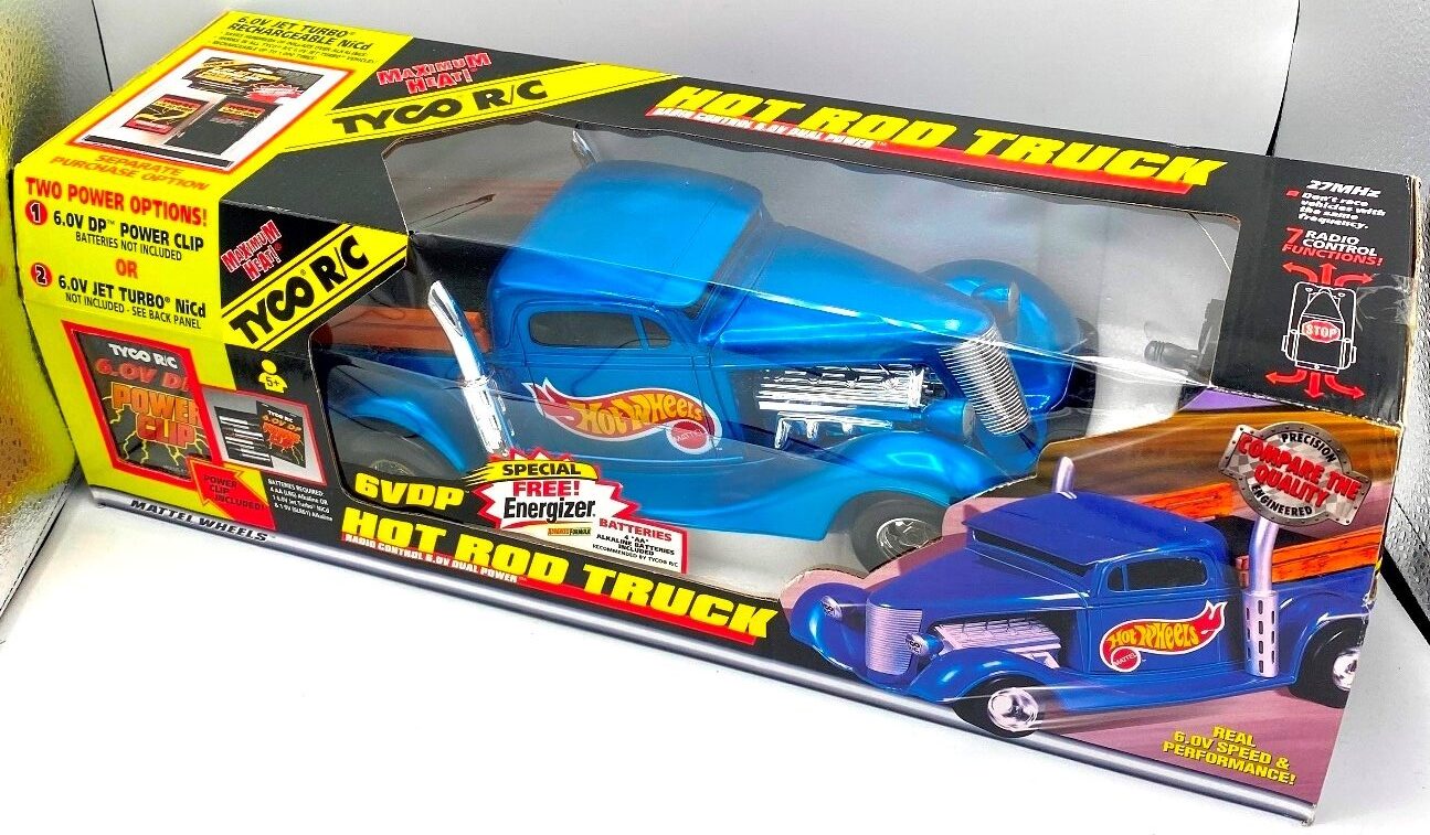 Tyco R/C Hot Rod Truck Radio Control 6.0 VDP 27 MHZ Mattel Wheels ...