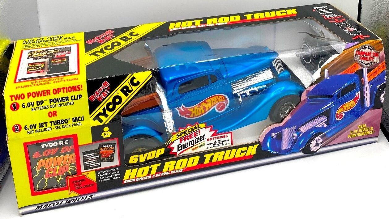 Tyco R/C Hot Rod Truck Radio Control 6.0 VDP 27 MHZ Mattel Wheels ...
