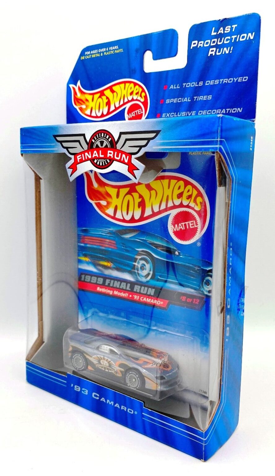Hotwheels (Final Run) "Retiring Model"! '93 Camaro #8 of 12 Last ...