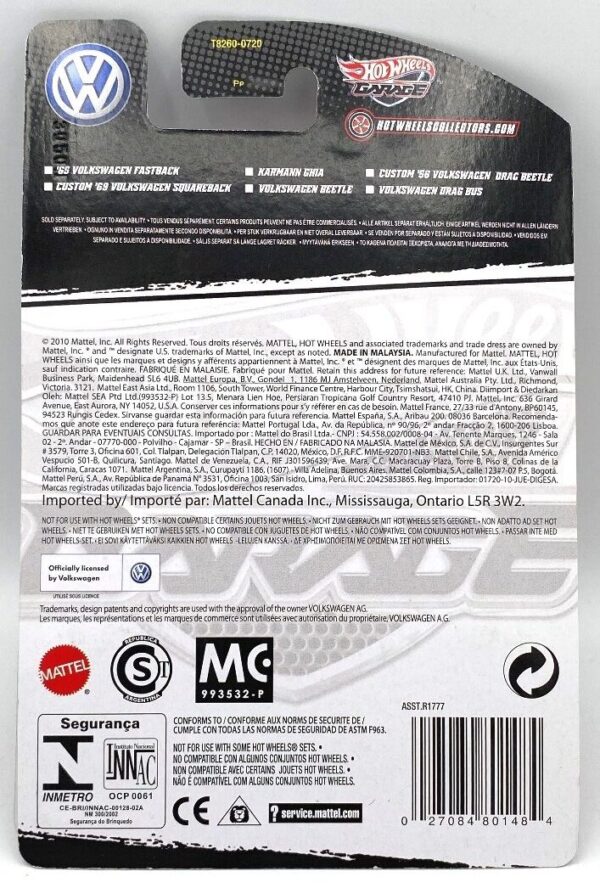 '65 Volkswagen Fastback ("Orange & Gold w/Chrome Rims & Red Line Real ...