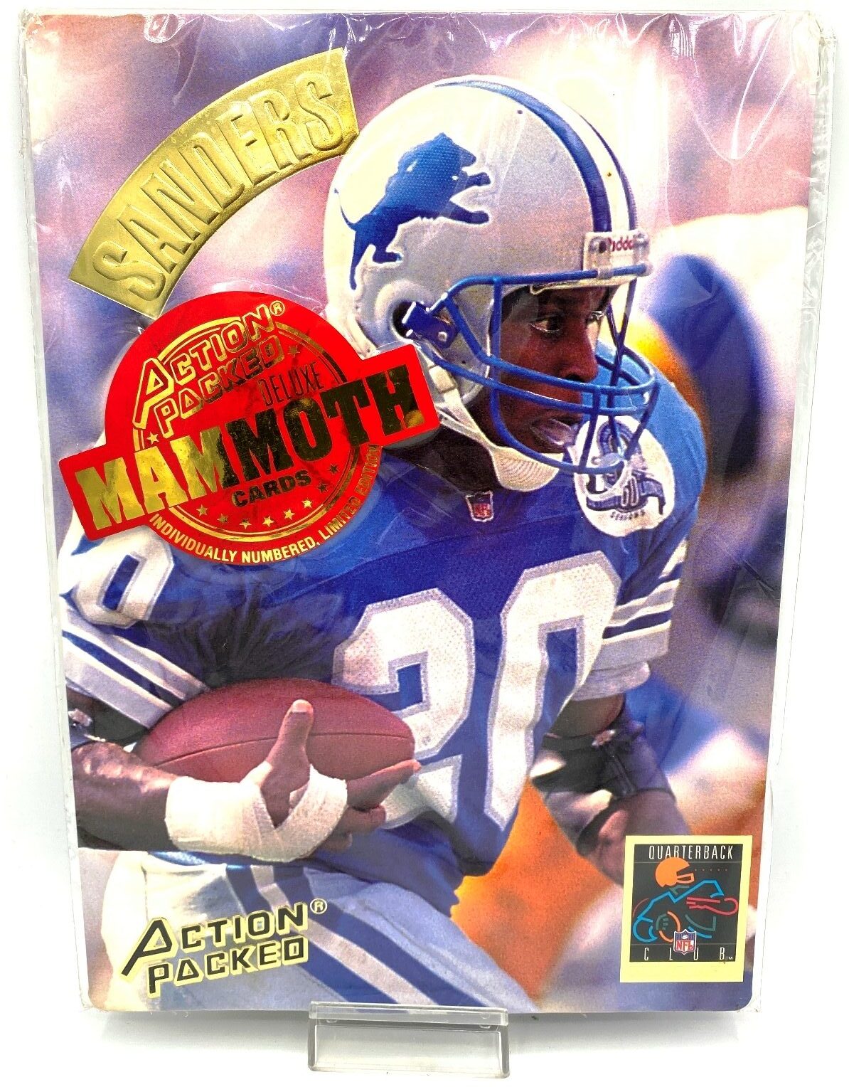 1994 Action Packed NFL Deluxe Mammoth Card #MM3 Barry Sanders '94 ...