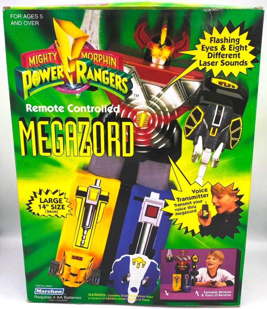 1994 Power Rangers Megazord 14-inch Voice Remote Controlled "PREVIOUSLY ...