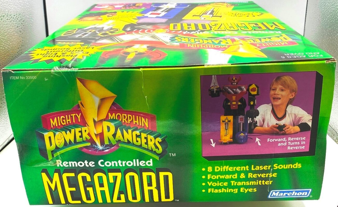 1994 Power Rangers Megazord 14-inch Voice Remote Controlled "PREVIOUSLY ...