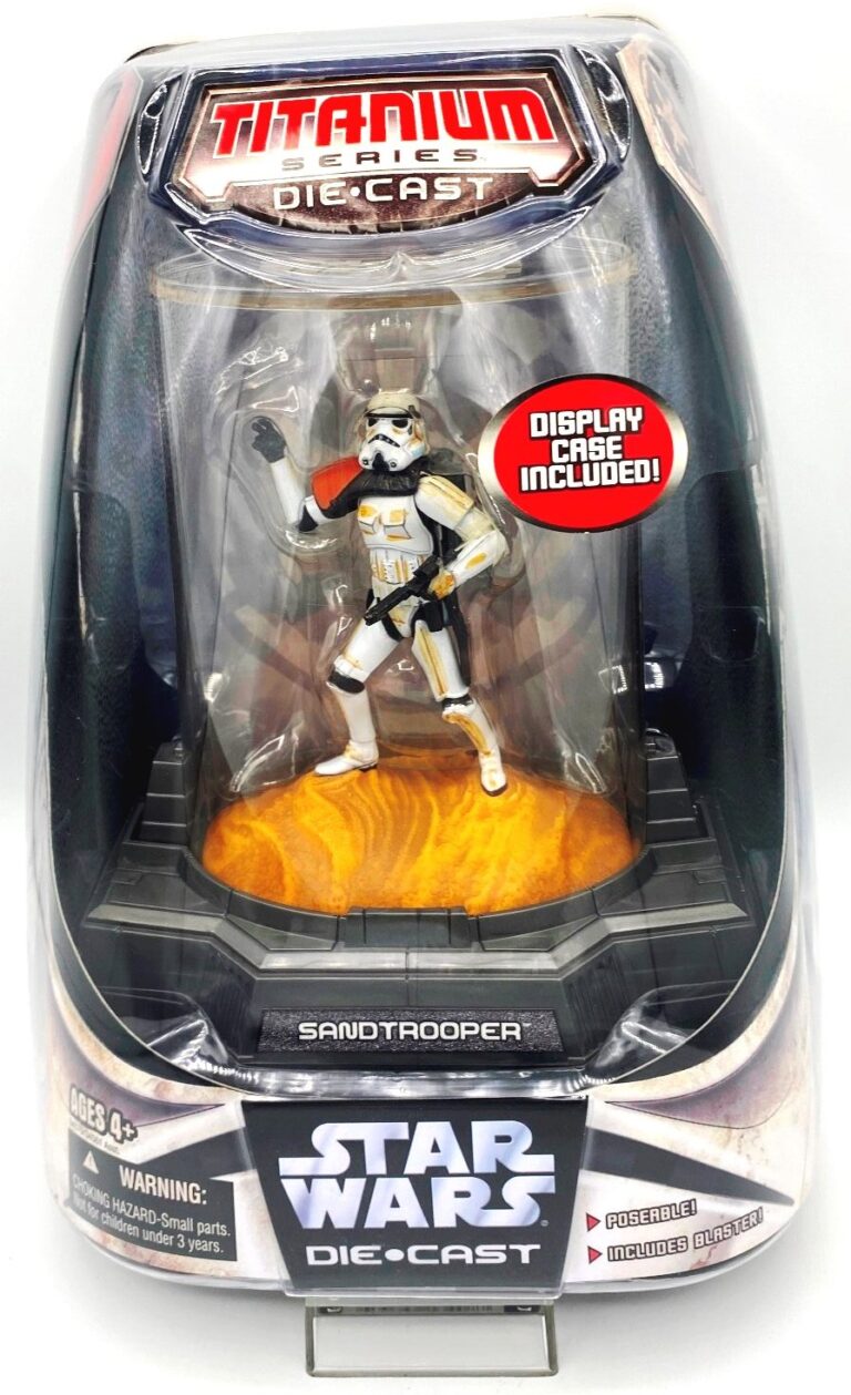 Star Wars Titanium Series Die-Cast Sandtrooper “Poseable Action Figure ...