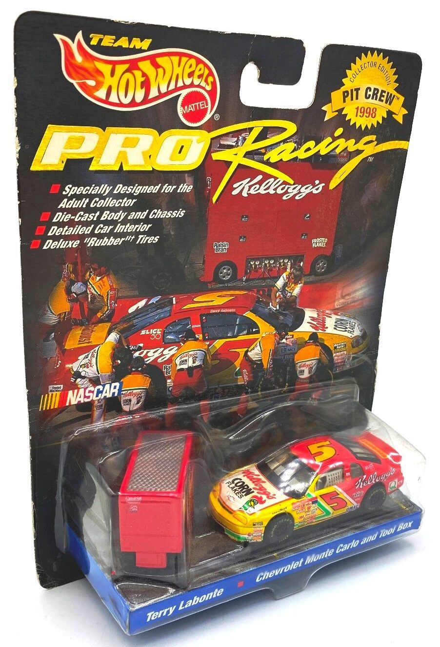 Team Hotwheels Pro Racing Nascar Pit Crew Terry Labonte #5 Kellogg's ...